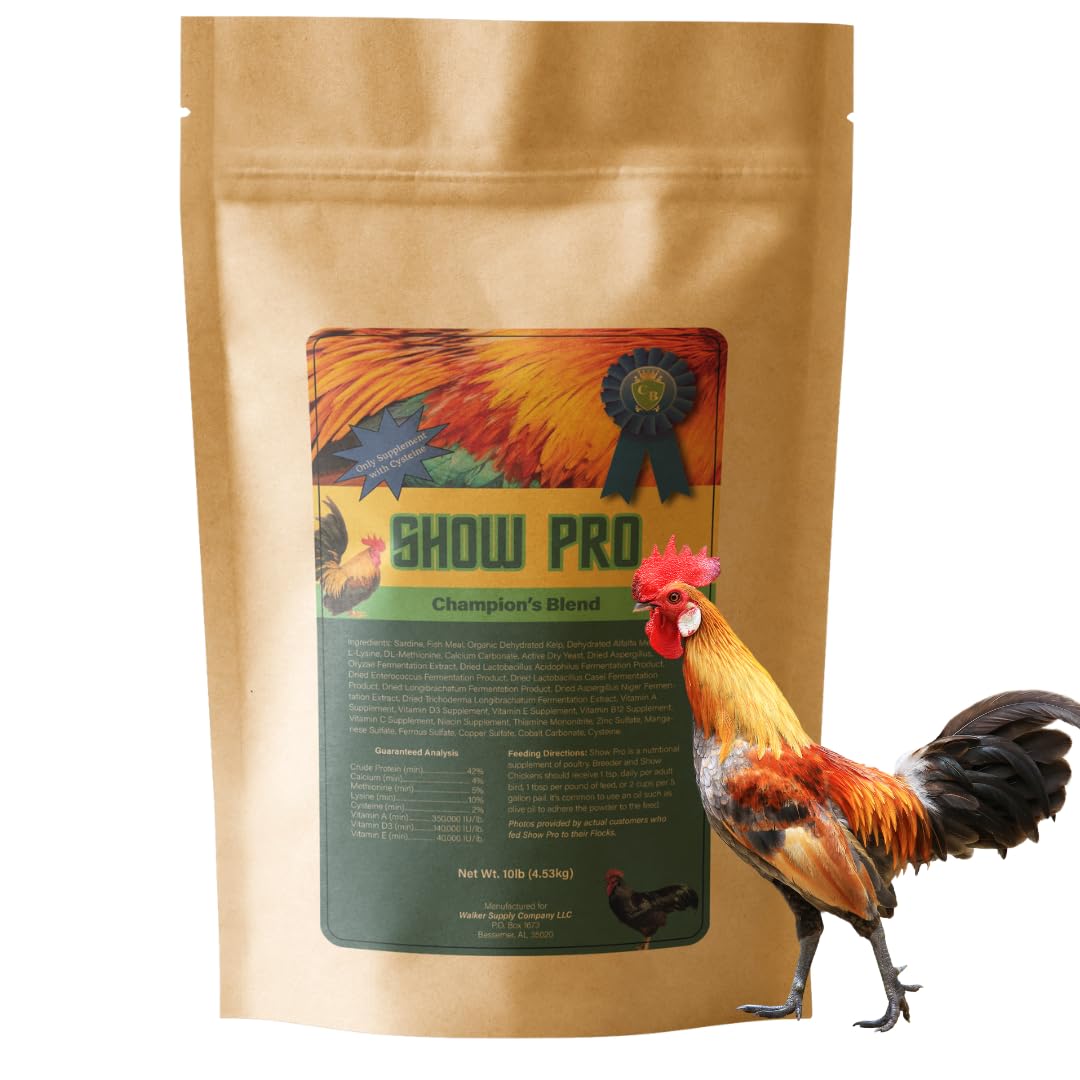 Show Pro Poultry Supplement, 10LB Bag - Boosts Health & Performance for ...