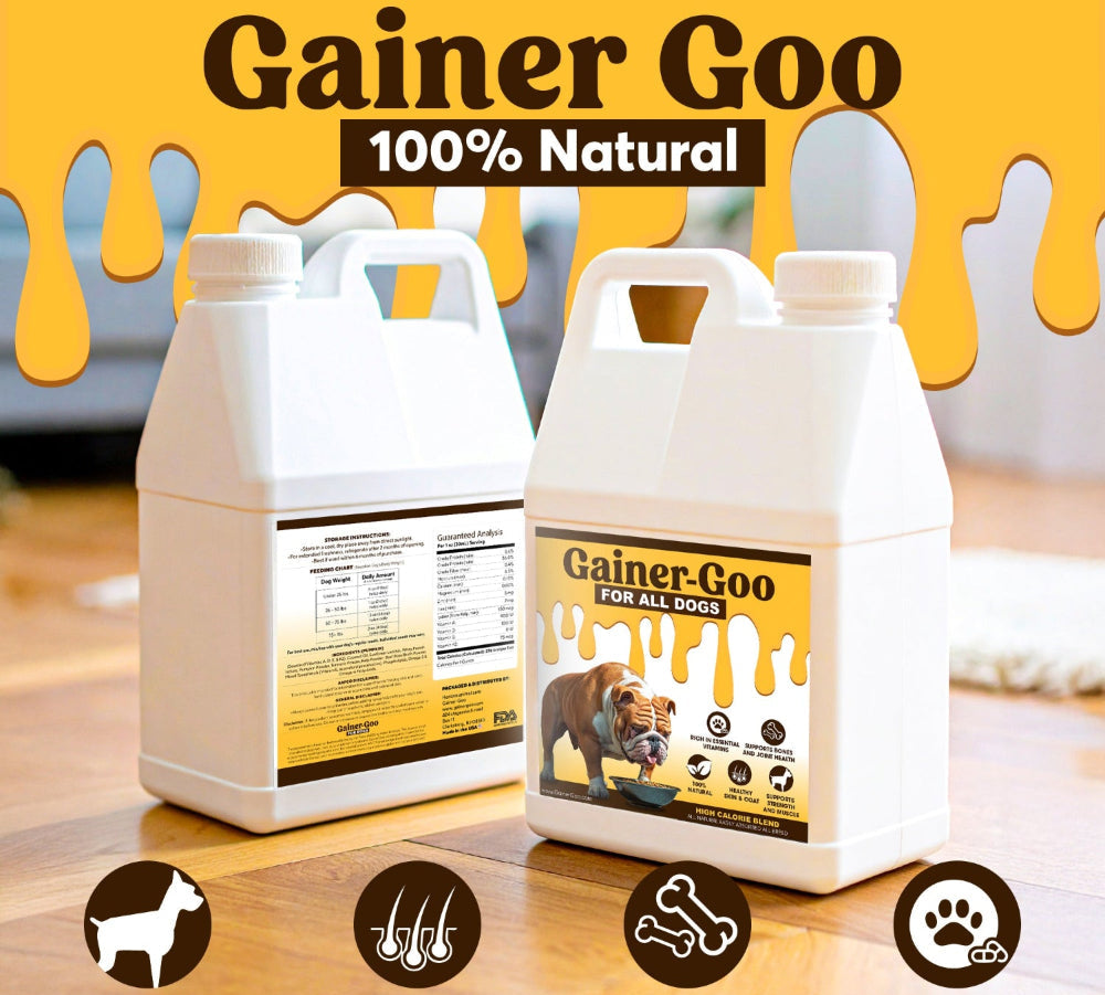 1 gallon Gainer-GOO (for All Breeds) High Calorie Fat Liquid Weight ...