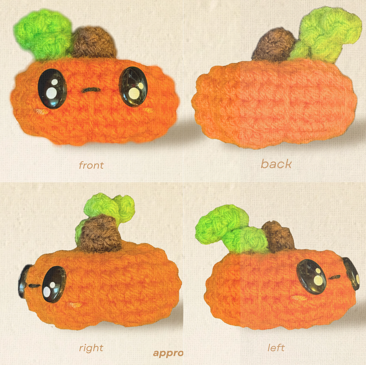 Handmade Catnip Toy | Larry the Pumpkin – A Halloween Chunkle Puff ...