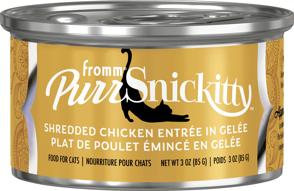 Fromm PurrSnickitty Shredded Chicken Entrée in Gelée Wet Cat Food ...